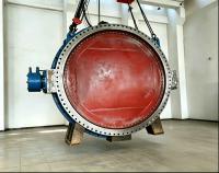 China Zero Leakage Double Eccentric Butterfly Valve 220V / 380V Double Offset Butterfly Valve for sale