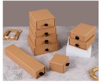 China Custom Recyclable Cardboard Drawer Boxes 100-1800g Paper Weight With Ribbon For Jewelry Gift Packaging for sale