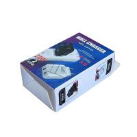 China Custom Paper Packaging Box for Chargers & Network Extenders - 250g-400g Material Options with Hanging Hook for sale