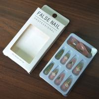 China Custom Nail Polish Packaging Box 200-600gsm Material with OEM/ODM Options for Press-On Nails for sale