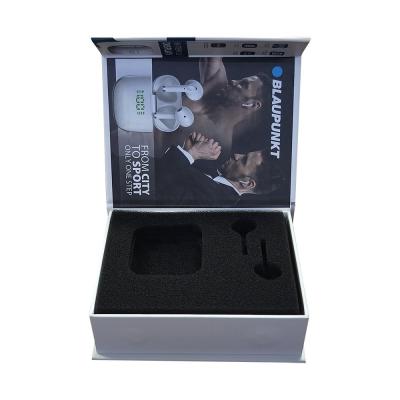 China Custom Portable Wireless Bluetooth Earphone Packaging Box with Magnetic Closure and Sponge Insert - 7-13 Day Production for sale