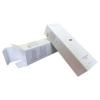 China Custom White Embossing Paper Boxes with Foil Stamping for Skincare - 250g-400g Paper Options, 7-12 Day Production for sale