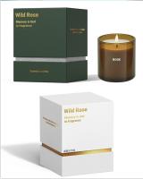 China Custom Gold Foil Logo Cardboard Candle Packaging Box - Art Paper Gift Box for Perfume & Aromatherapy Jars with Custom Sizing for sale