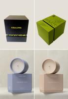 China Custom Gold Foil Logo Cardboard Candle Packaging Box - Art Paper Gift Box for Perfume & Aromatherapy Jars with Custom Sizing for sale