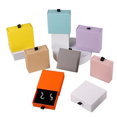 China Handmade Sliding Drawer Jewelry Box with Handle - Eco-Friendly Paperboard Packaging for Rings & Necklaces for sale