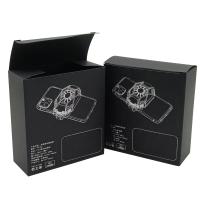 China White Cardboard Paper Boxes Black Double Insert Foldable Toys Box  For Cross-Border E-commerce Packaging for sale