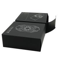 China White Cardboard Paper Boxes Black Double Insert Foldable Toys Box  For Cross-Border E-commerce Packaging for sale