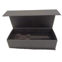 China Black Magnetic Closure Gift Box with EVA Satin Insert - Custom Luxury Packaging for Skincare Test Tubes & Liquid Products for sale