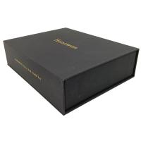China Black Magnetic Closure Gift Box with EVA Satin Insert - Custom Luxury Packaging for Skincare Test Tubes & Liquid Products for sale