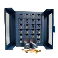 China Custom 24 Drawer Cosmetic Advent Calendar Box - 1200g Cardboard Magnetic Packaging for Christmas Gifts for sale