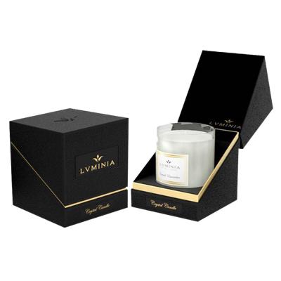 China Custom Recyclable Scented Candle Box Packaging with Gold Foil Stamping - 500pcs MOQ, 5-15 Day Lead Time for sale