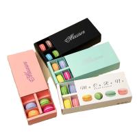 China White Custom Macaron Packaging Boxes , Versatile Donut Packaging Box With Clear Display Window for sale