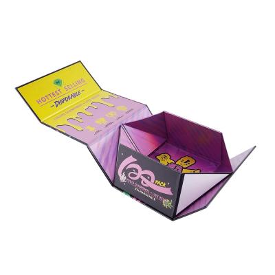 China Custom Rigid Magnetic Gift Box 1200-1500gsm with Gold Foil Embossing and Folding Design for Luxury Packaging for sale