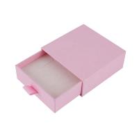 China Custom Sliding Drawer Jewelry Gift Box with Hot Silver Logo and Ribbon Closure - Rigid Paperboard Packaging for Rings and Accessories for sale
