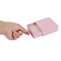 China Custom Sliding Drawer Jewelry Gift Box with Hot Silver Logo and Ribbon Closure - Rigid Paperboard Packaging for Rings and Accessories for sale