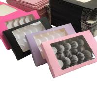 China OEM Custom Eyelash Packaging Box , 10 Pairs Lash Paper Box For Cosmetic for sale