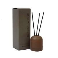 China Black Printing Reed Diffuser Strong Cardboard Boxes Fragrance Perfume Gold Hot Stamping Packaging for sale
