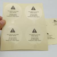 China Custom Gold Foil Transparent Vinyl Sticker Labels - 500pcs MOQ, Waterproof & Oil-Resistant for Bottles & Packaging for sale
