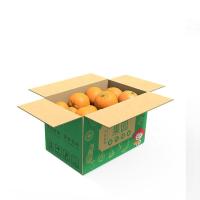 China Custom B-Flute Corrugated Fruit Packaging Box 1-3mm Thickness for Strawberries, Oranges, Apples - 500pcs MOQ for sale
