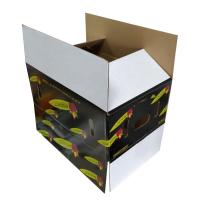 China Custom B-Flute Corrugated Fruit Packaging Box 1-3mm Thickness for Strawberries, Oranges, Apples - 500pcs MOQ for sale