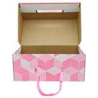 China Custom Printed Shoe Packaging Boxes with Ribbon - 12x8x4 to 14x10x5 Inch Sizes for High Heels & Dress Shoes for sale