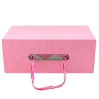 China Custom Printed Shoe Packaging Boxes with Ribbon - 12x8x4 to 14x10x5 Inch Sizes for High Heels & Dress Shoes for sale
