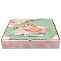 China Custom Printing color Food Packaging Carrier Pop up Catering Tray Pizza Display Box  Disposable Takeout Box for sale