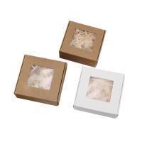 China Personalized Custom Small Soap Gift Box Eco Friendly Cardboard Packaging With Window Kraft Paper Boxes For Home Made Soap for sale
