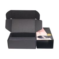 China Personal Care Corrugated Paper Box , Black Printed Mailer Boxes With Insert for sale