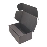 China Personal Care Corrugated Paper Box , Black Printed Mailer Boxes With Insert for sale