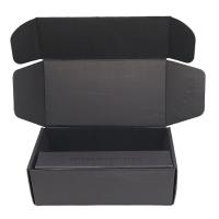 China Personal Care Corrugated Paper Box , Black Printed Mailer Boxes With Insert for sale