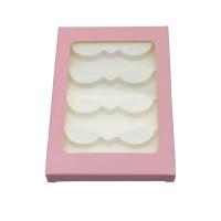China Custom logo Eyelash Box Pink Printing Color Heart Shaped Window PVC Eyelash Packaging Box Vendor for sale