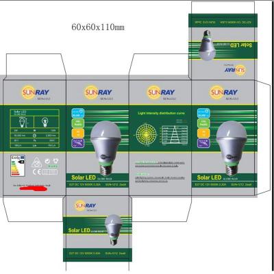 China Custom LED Bulb Packaging Box - Gray Cardboard with 3-5 Day Sample Time and Customized Sizes for E26/E27 Bulbs for sale