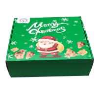 China Biodegradable Custom Christmas Gift Box 1.0-3.6mm Corrugated Cardboard Packaging For Cookies for sale