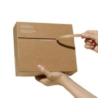China Recyclable Mailer Corrugated Box Flat Kraft Paper Box For Cosmetic for sale