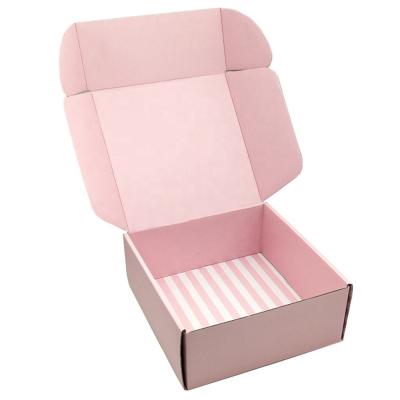 China Custom Corrugated Paper handbag Mailer Box for Women Skincare Cosmetic Small Beauty Subscription Product Shipping Packaging for sale