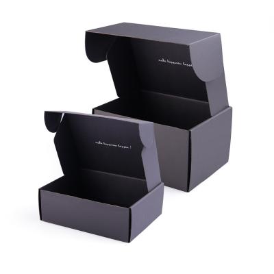 China Custom Logo Corrugated Cardboard Gift Boxes for Hair Extensions - 500 PCS MOQ with Custom Sizes and Surface Treatments for sale