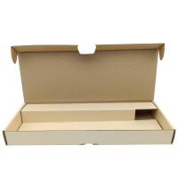China Computer Keyboard Shipping Box Customized  Large Kraft Paper Slim Long Flat Mailing Box for sale
