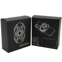 China White Cardboard Paper Boxes Black Double Insert Foldable Toys Box  For Cross-Border E-commerce Packaging for sale