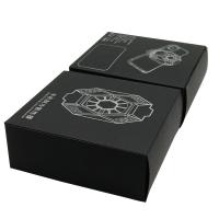 China White Cardboard Paper Boxes Black Double Insert Foldable Toys Box  For Cross-Border E-commerce Packaging for sale