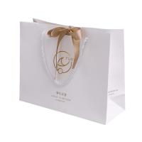 China Large Jewelry Shopping Paper Bags with Gold Foil Logo - Customizable 30x40cm Packaging for Fashion Stores for sale