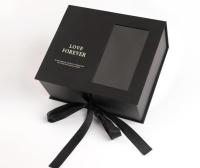 China Hot Foil Flower Gift Box with Magnetic Closure & Ribbon - A4 Rigid Packaging for Cosmetics & Jewelry for sale