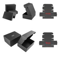 China Custom Logo Corrugated Cardboard Gift Boxes for Hair Extensions - 500 PCS MOQ with Custom Sizes and Surface Treatments for sale