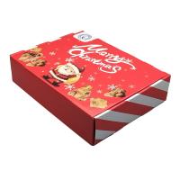 China Biodegradable Custom Christmas Gift Box 1.0-3.6mm Corrugated Cardboard Packaging For Cookies for sale