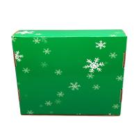 China Biodegradable Custom Christmas Gift Box 1.0-3.6mm Corrugated Cardboard Packaging For Cookies for sale