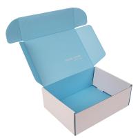China Custom Corrugated Mailer Box 500pcs MOQ with Logo Printing for Garment & Cosmetic Packaging for sale