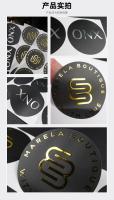 China Custom Metallic Foil Labels - Silver Gold Vinyl Stickers with 500pcs MOQ and 100000pc Weekly Capacity for sale