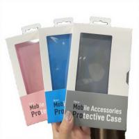China Recycled Materials Phone Case Packaging Drawer Box with Embossing and Sponge Lining for Consumer Electronics for sale