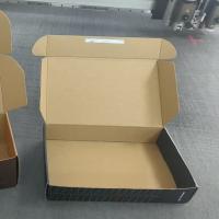 China Corrugated Packaging Box with Recycled Materials Matt Lamination and Double-sided Tape for Shoe and Apparel Packaging for sale