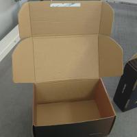 China Corrugated Packaging Box with Recycled Materials Matt Lamination and Double-sided Tape for Shoe and Apparel Packaging for sale